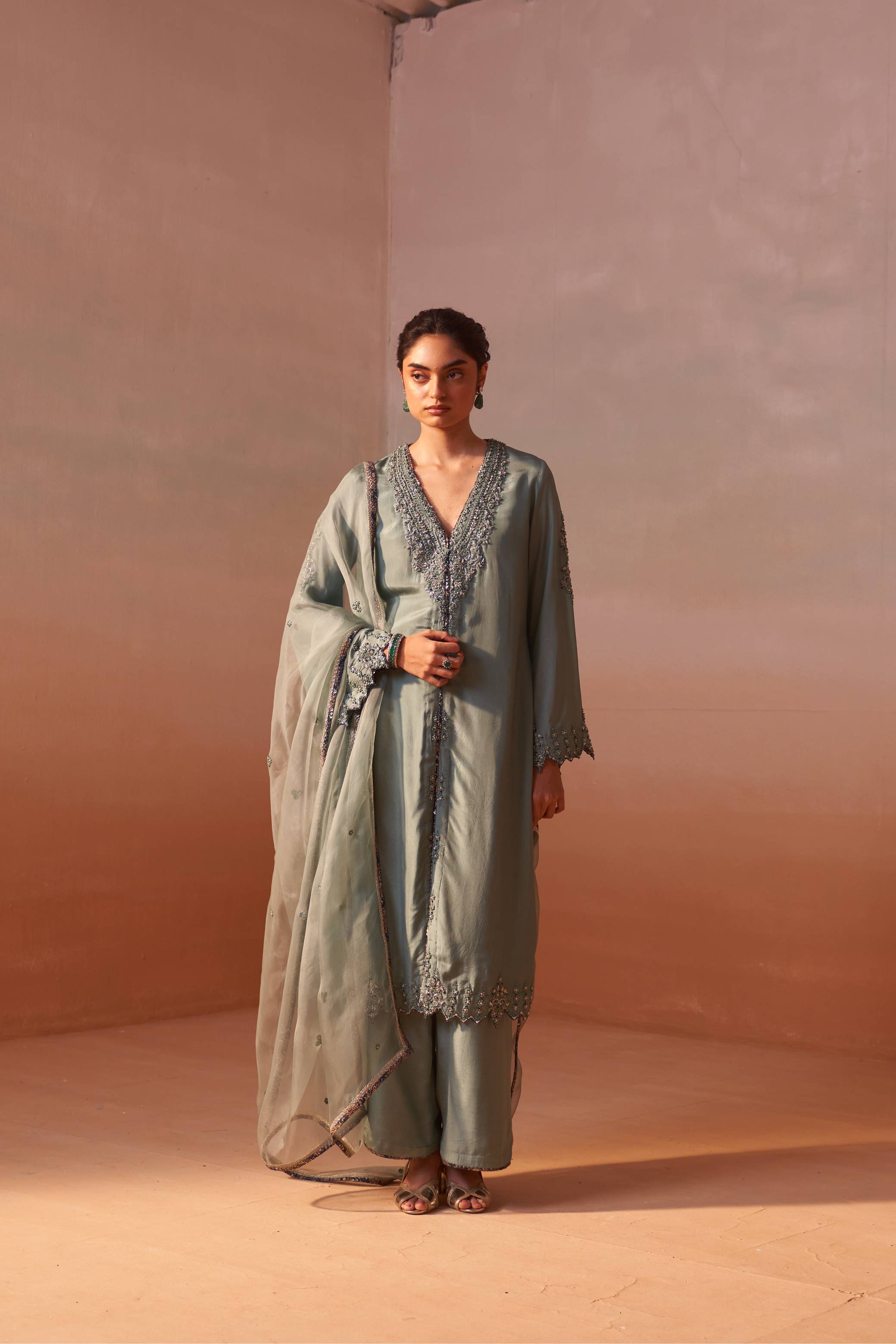 Jade Green Suit Set