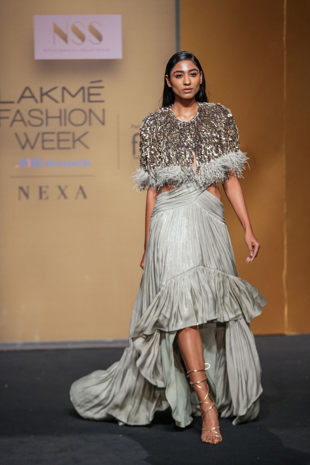 Sap Dress With Cape | Pallavi Mohan Designer Collection - Lotus Bloom ...